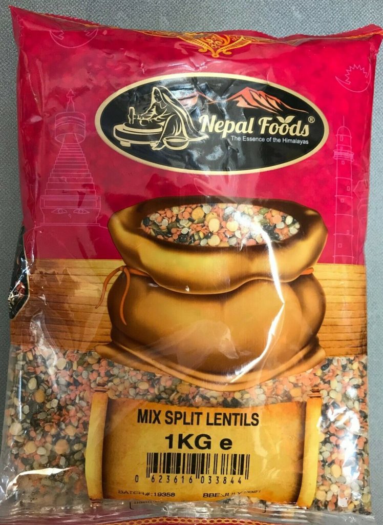 Nepal Foods Mix Split Lentils 1 Kg - KTM STORES LTD