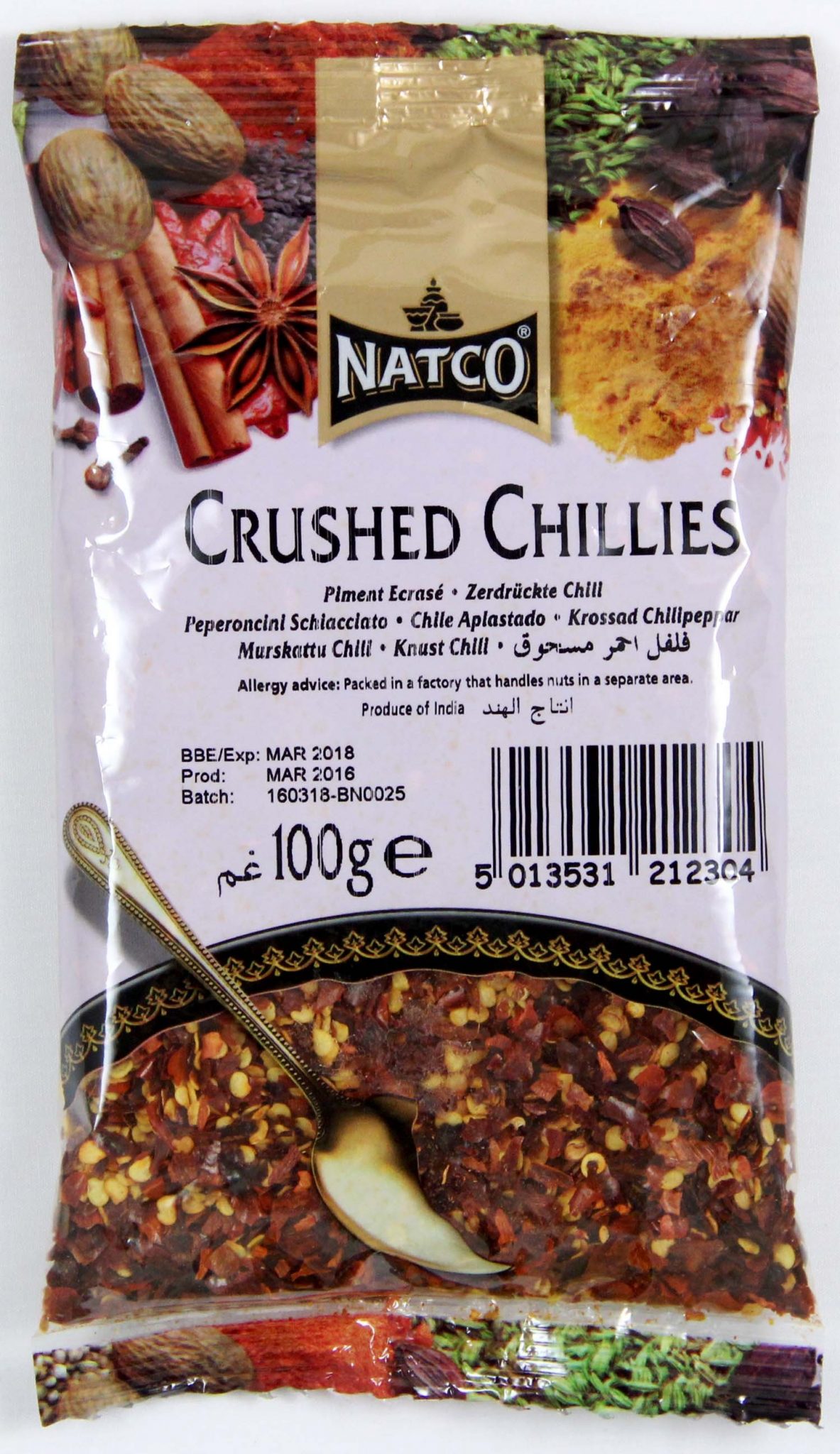 Natco Crushed Chillies 100g - KTM STORES LTD